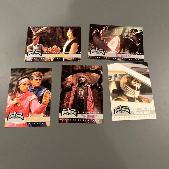 Other | Power Rangers Card Lot Of 5 Cards 9s Might Morphin Power ...